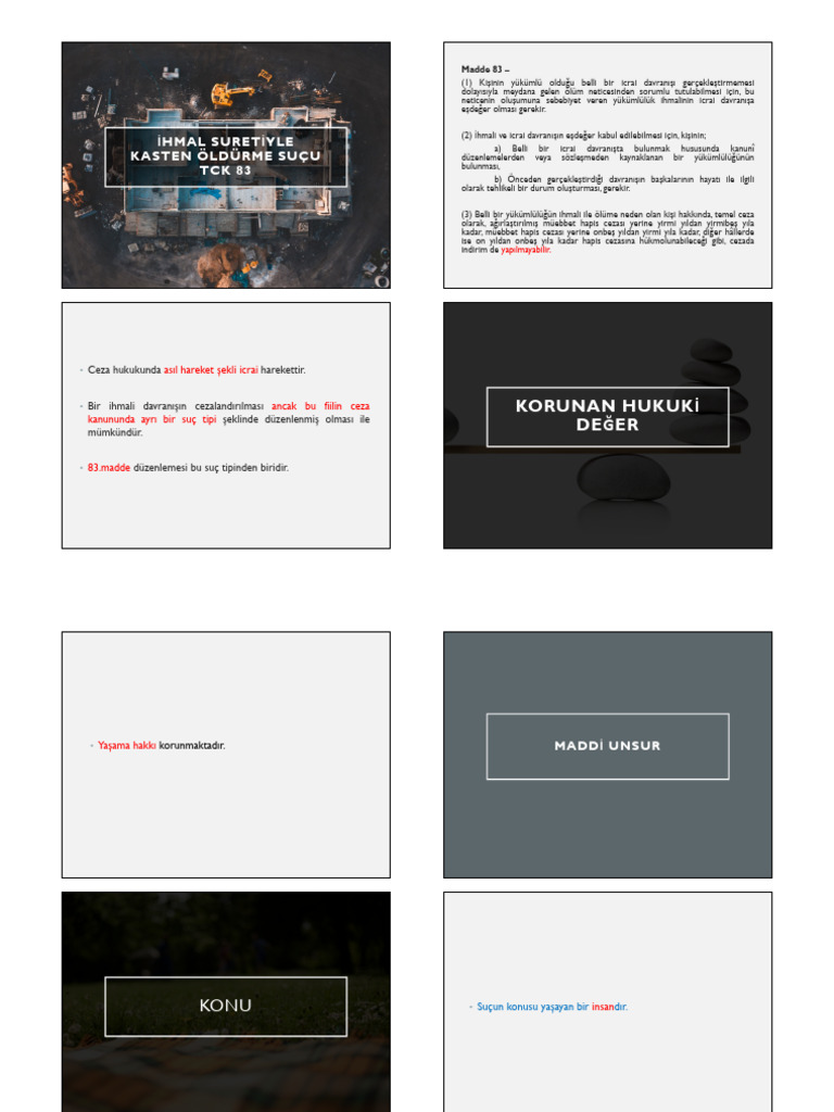 TCK 83 (Kasten Oldurmenin Ihmali Davranisla Islenmesi) (4lu) | PDF