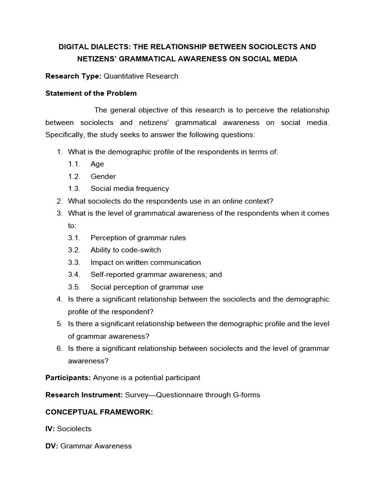 Digital Dialects The Relationship Between Sociolects and Netizens ...