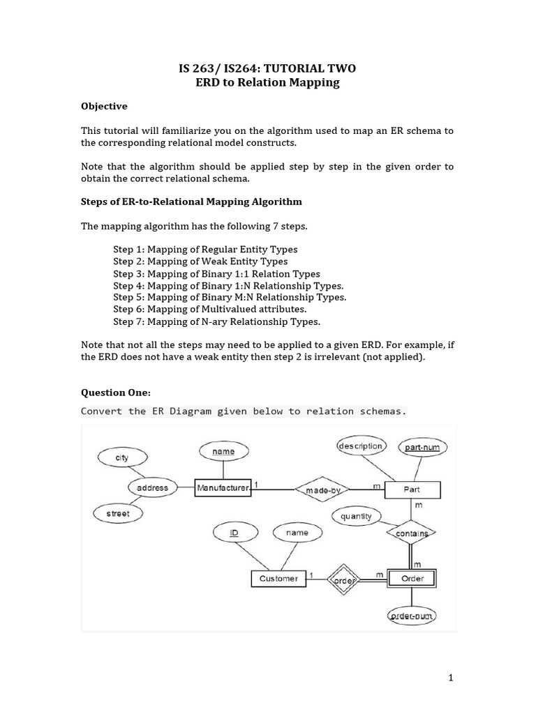 Tutorial Two | PDF | Conceptual Model | Databases