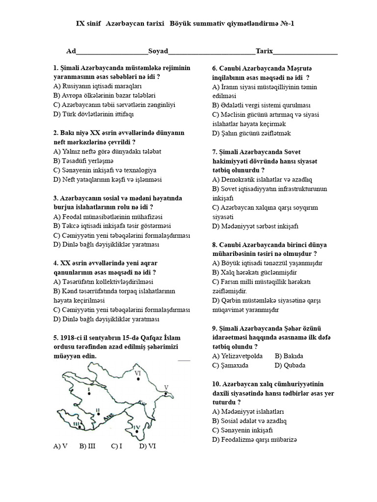 9 Az Tarixi bsq-1 | PDF