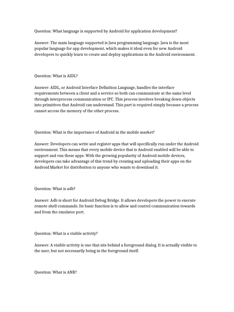 Android Development Essentials Explained | PDF