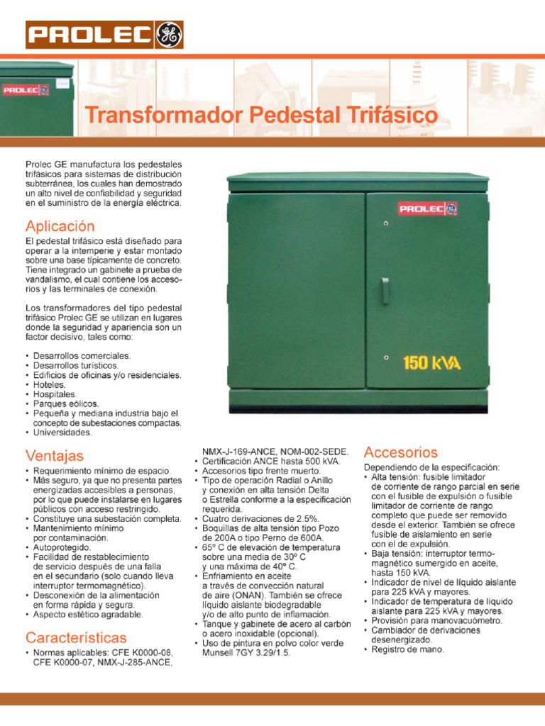 Catalogo Transformadores Prolec | PDF