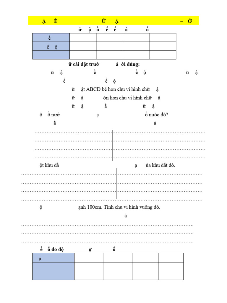 Chu VI HCN, HV | PDF