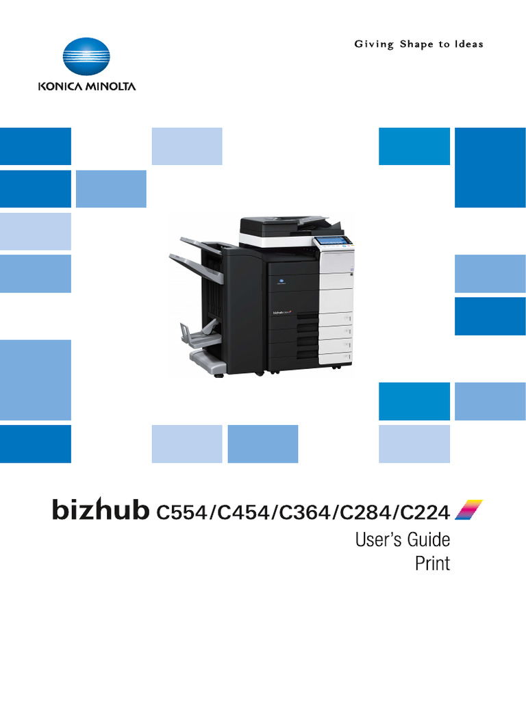 bizhub-c554-c454-c364-c284-c224_printer guide | PDF | Device Driver ...