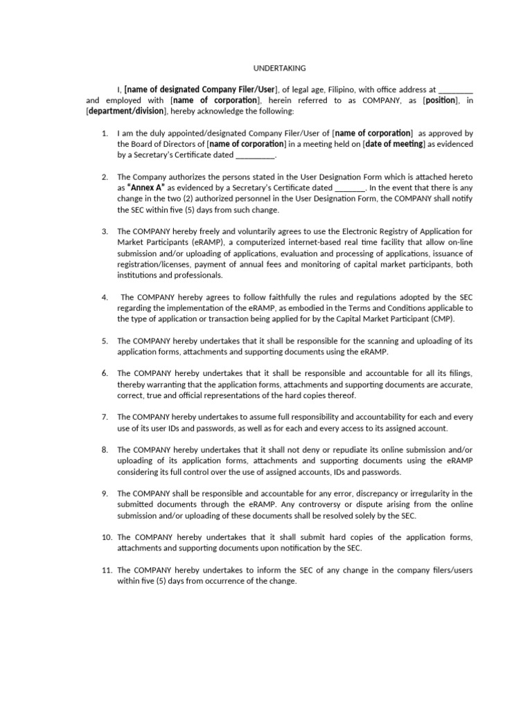 Corporate eRAMP Compliance Pledge | PDF