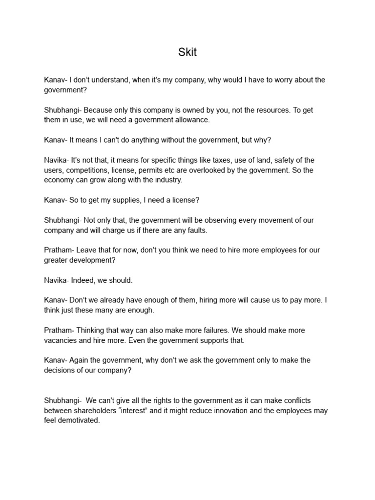 Skit | PDF | Sustainability | Business