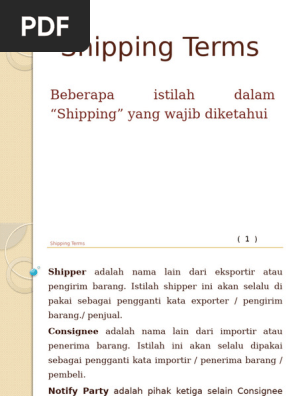 Consignee Adalah Penjualan Konsinyasi | PDF