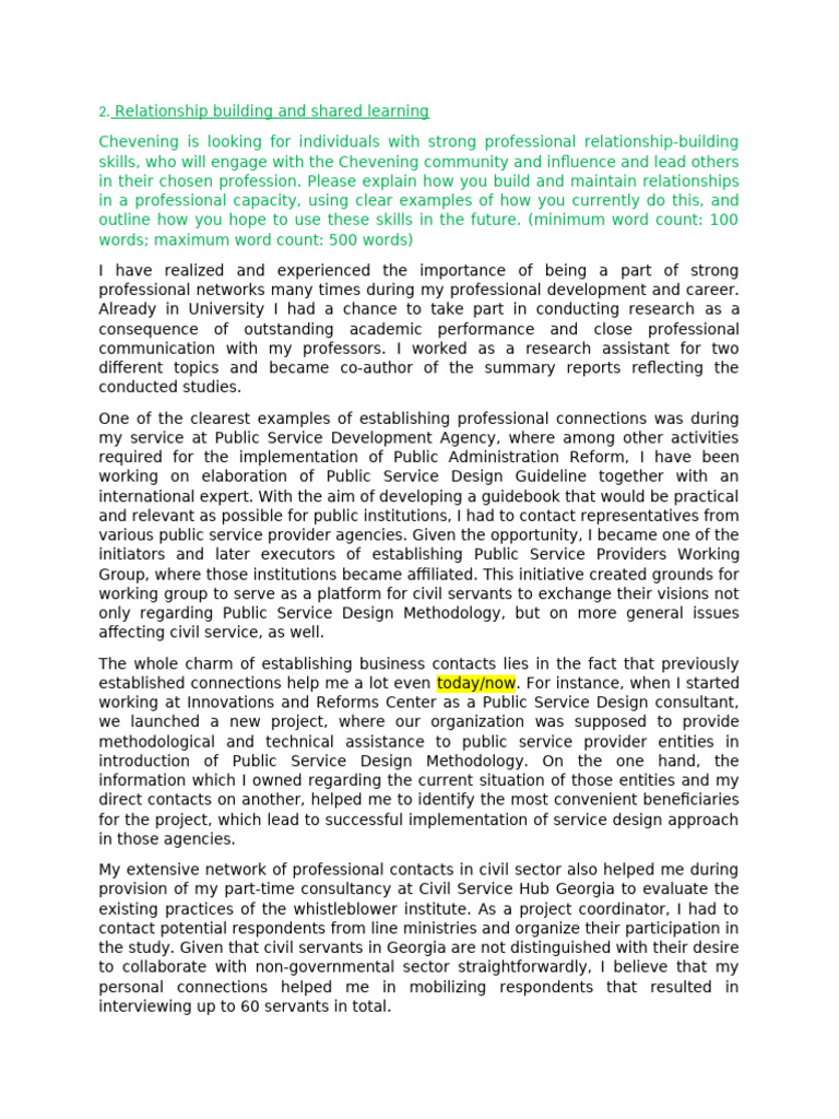 Relation Building and Shared Learning | PDF | Methodology