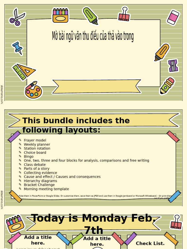 School Bundle 05 SlidesMania | PDF
