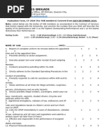 DA Form 5164-R Hands-On Evaluation | PDF