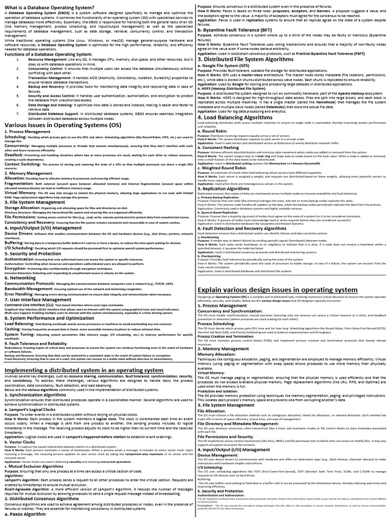 IMP - OS - Qst-Ans2 | PDF | Operating System | Replication (Computing)