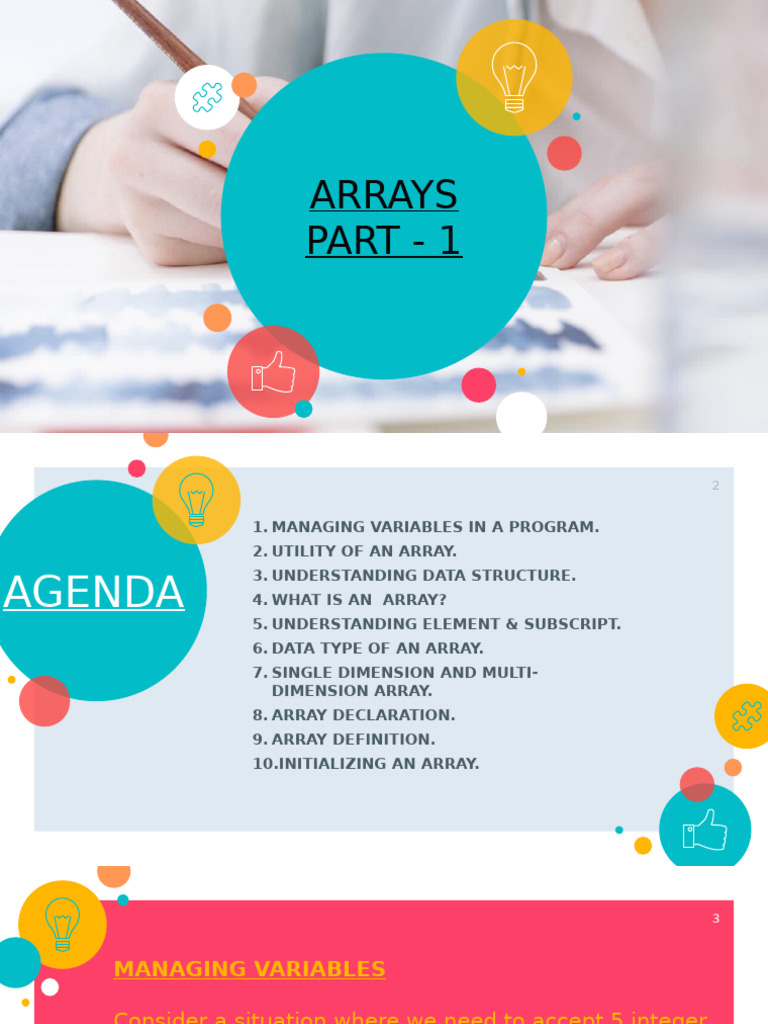 Arrays - Part 1 | PDF | Integer (Computer Science) | Variable (Computer ... Arrays - Part 1 | PDF | Integer (Computer Science) | Variable (Computer ...