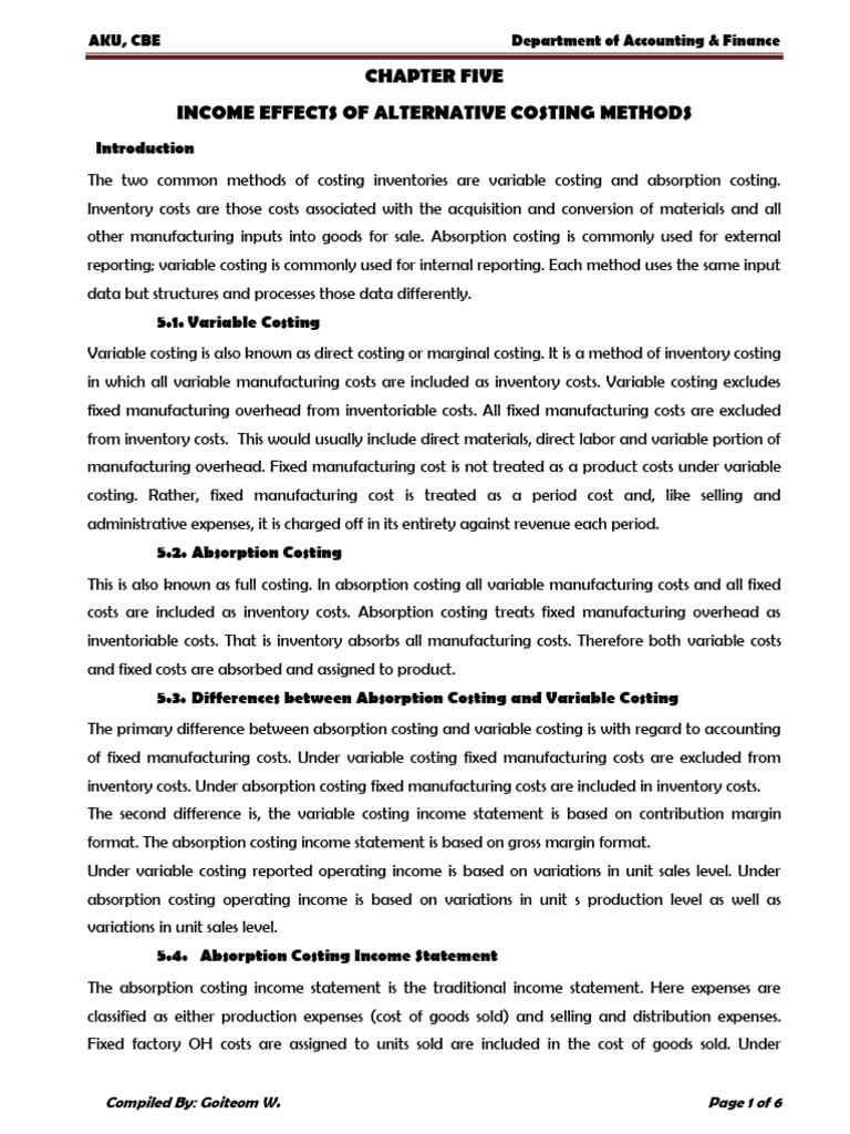 5 | PDF | Inventory | Income Statement