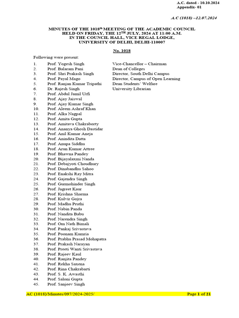 23102024_Appendix-01 | PDF | Doctor Of Medicine | Curriculum