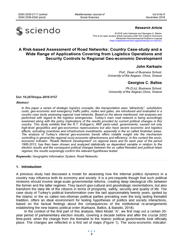 A Risk-Based Assessment of Road Networks Country C | PDF | Statistics ...
