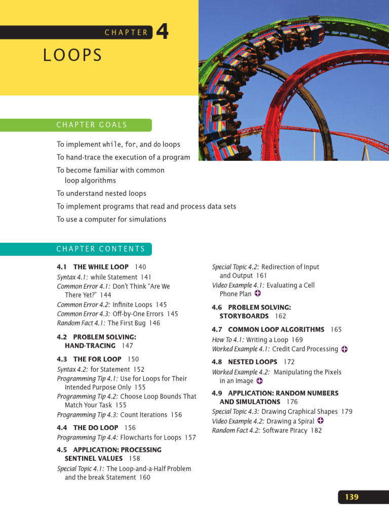 Loops Notes | PDF | Control Flow | Integer (Computer Science)