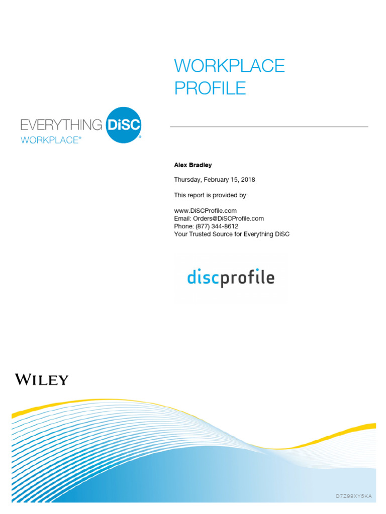 ED-Workplace-profile-sample-report-pdf | PDF | Motivation | Motivational