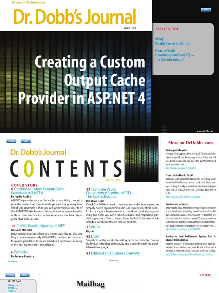 Custom Output Cache in ASP.NET 4 | PDF | Cache (Computing) | Android ...