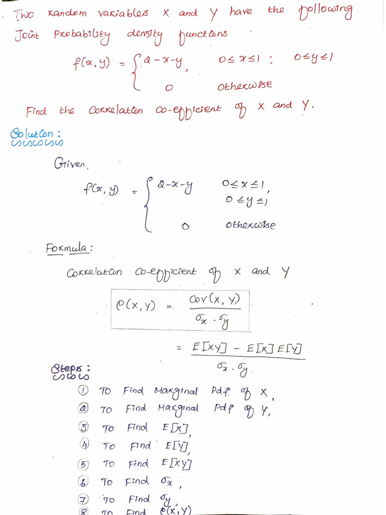 Find Correlation Coefficient | PDF