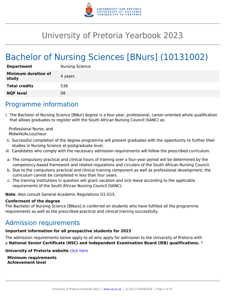 Programme 10131002 Abridged | PDF | University And College Admission ...
