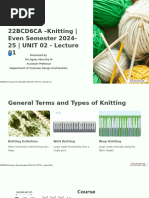 Understanding Knitting Loop Structures | PDF | Knitting | Textiles