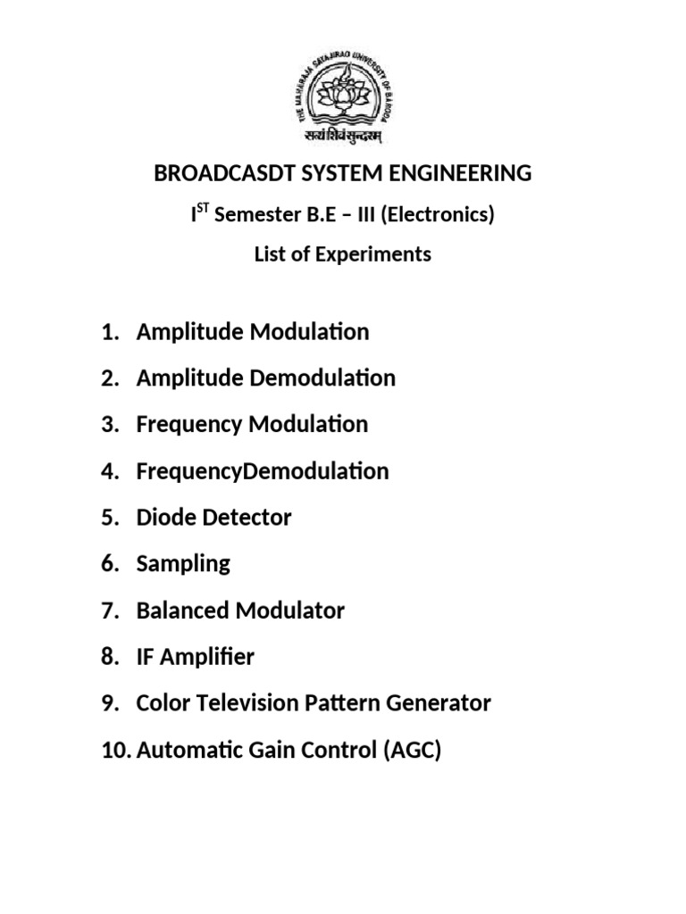 Lab Experiment Lists All Pdf 