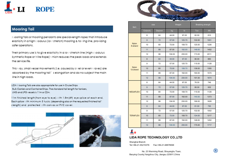 LD-Mooring Tail | PDF | Rope | Shipping