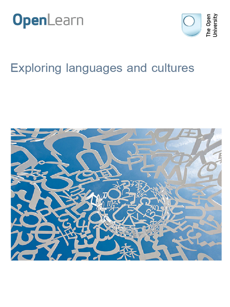 Exploring Languages and Cultures Printable | PDF | Human Communication