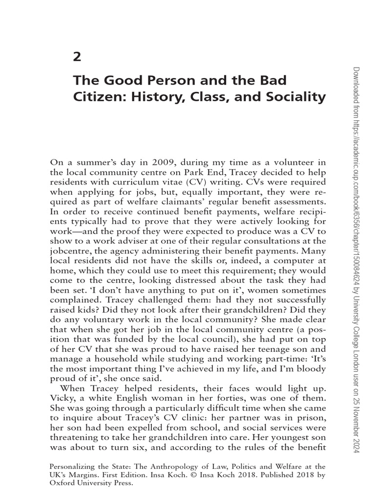 The Good Person and The Bad Citizen | PDF | Citizenship