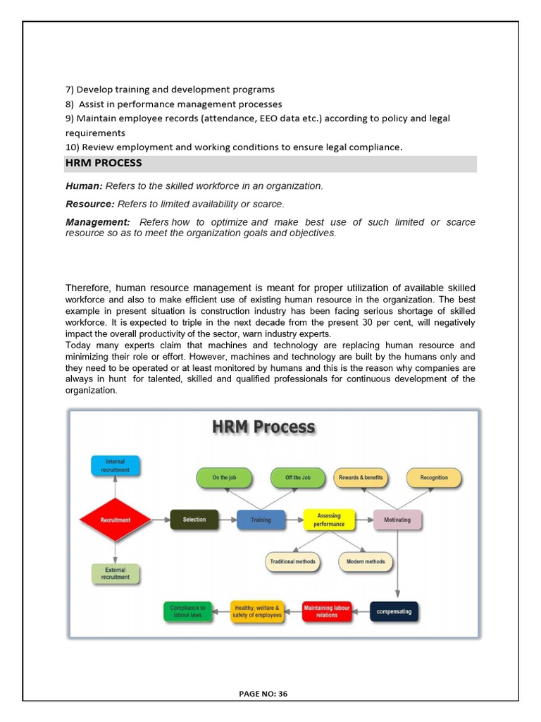 HRM PROCESS | PDF | Recruitment | Performance Appraisal