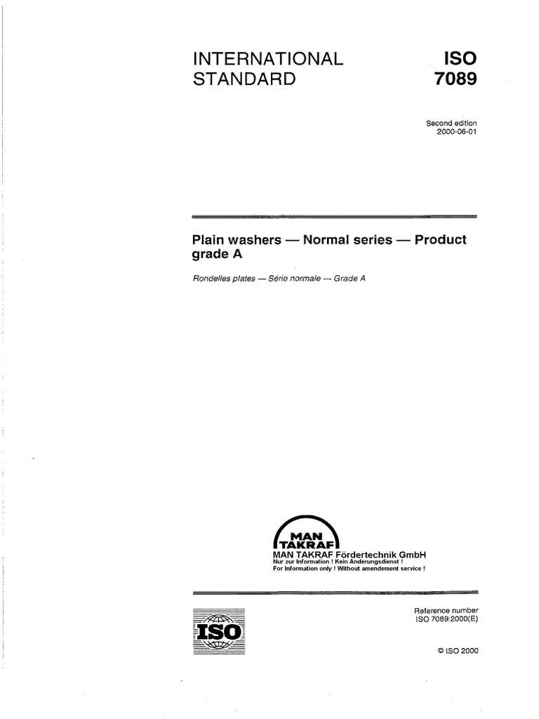 Iso 7089 | PDF
