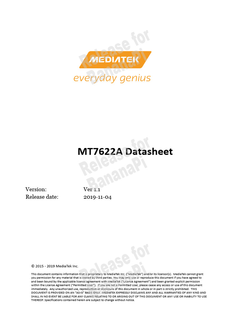 MT7531 Reference Manual v2.0 20200529 | PDF | Computer Architecture ...