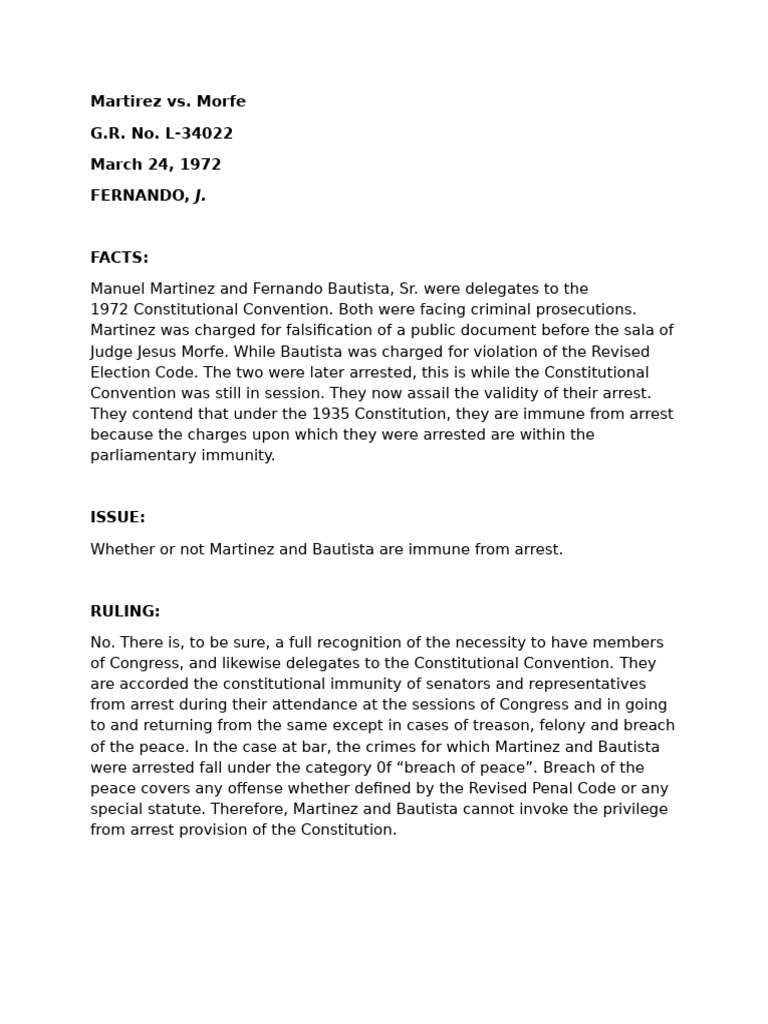 Martirez vs Morfe | PDF