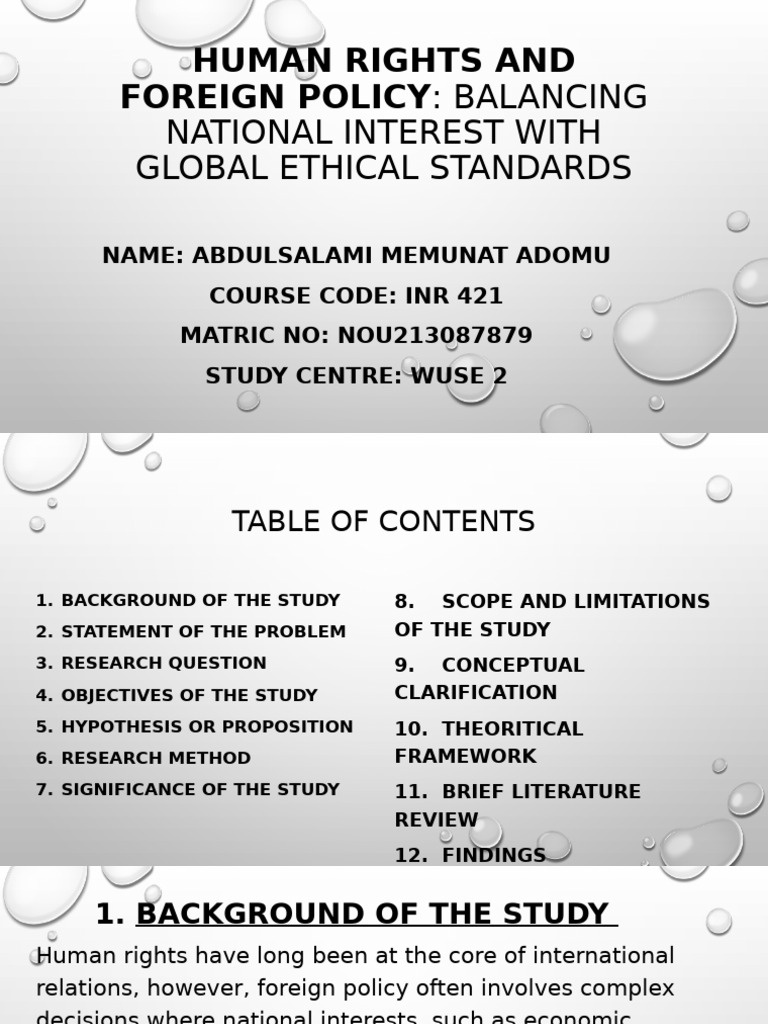 Inr 421 Presentation | PDF | Policy | Rights
