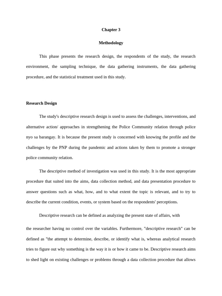 Thesis Chapter 3 | PDF | Statistics | Questionnaire