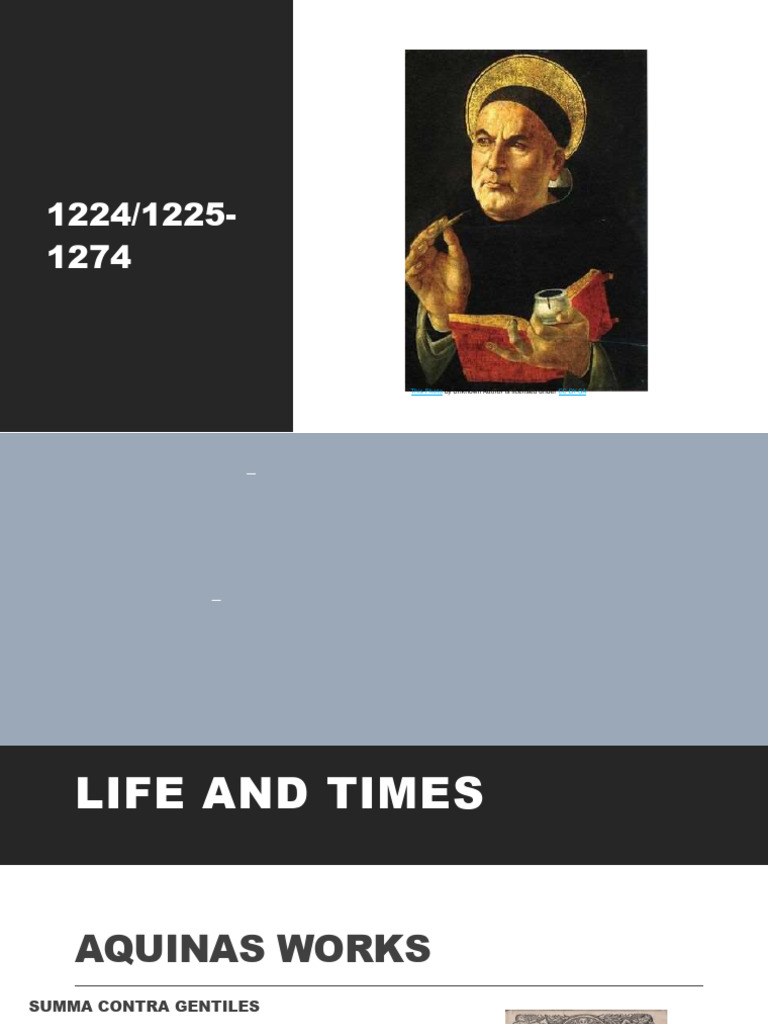 ST - Thomas Acquinas | PDF