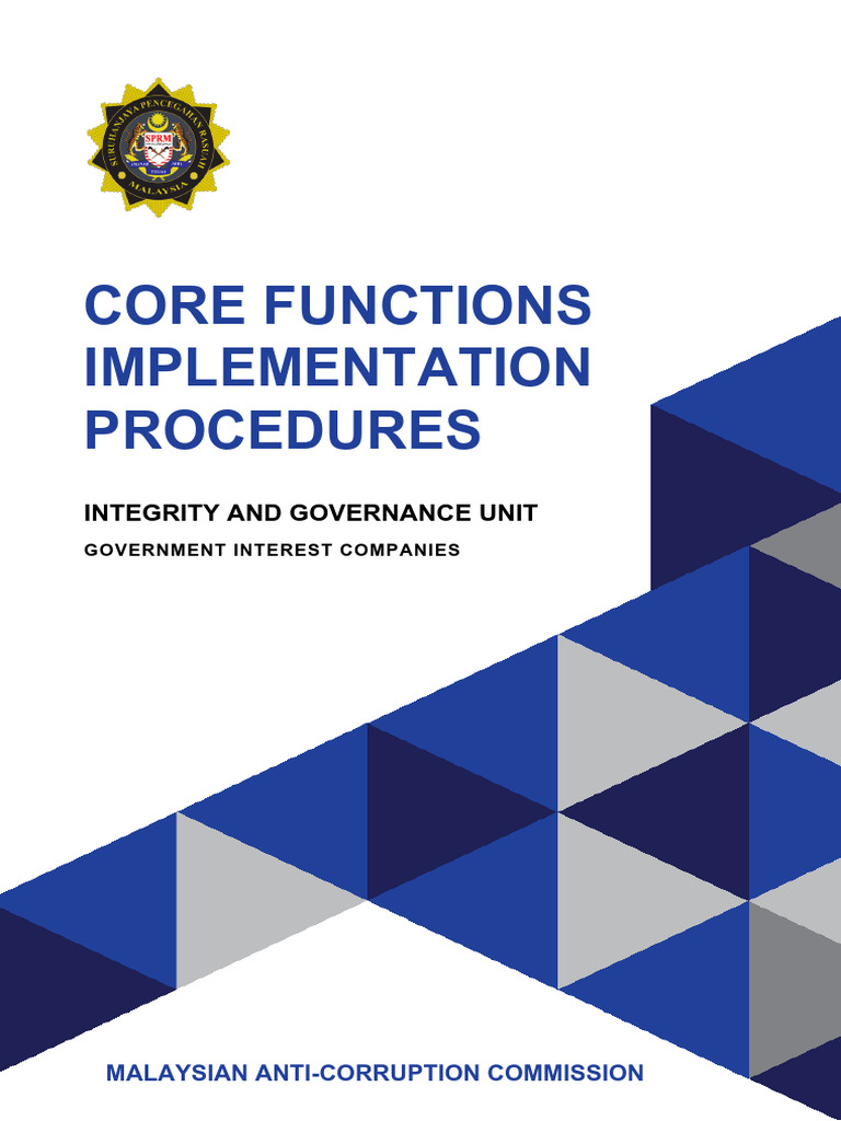 Integrity Governance Unit Procedures Guide | PDF | Verification And ...