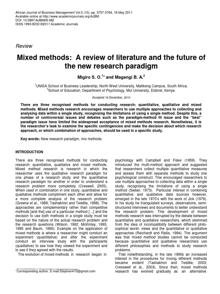 Article1381158713 - Migiro and Magangi | PDF | Quantitative Research ...