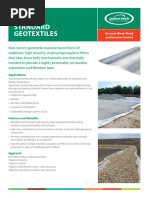 Bidim Geotextile Technical Data Sheet | PDF | Physical Sciences | Materials