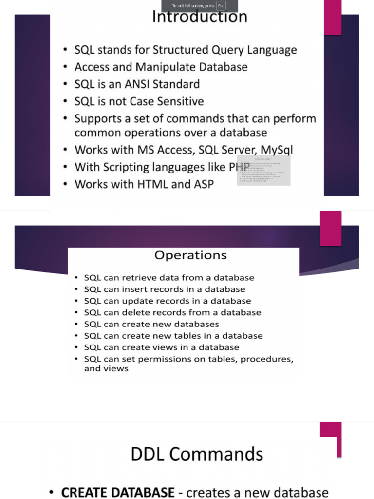 SQL Commands | PDF