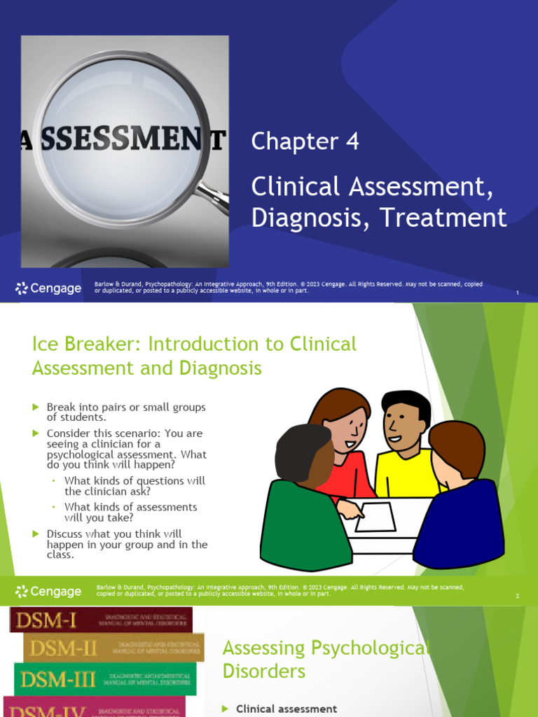 PS371 Powerpoint C&C CH 4 Assessment, Diagnosis | PDF | Diagnostic And Statistical Manual Of ...