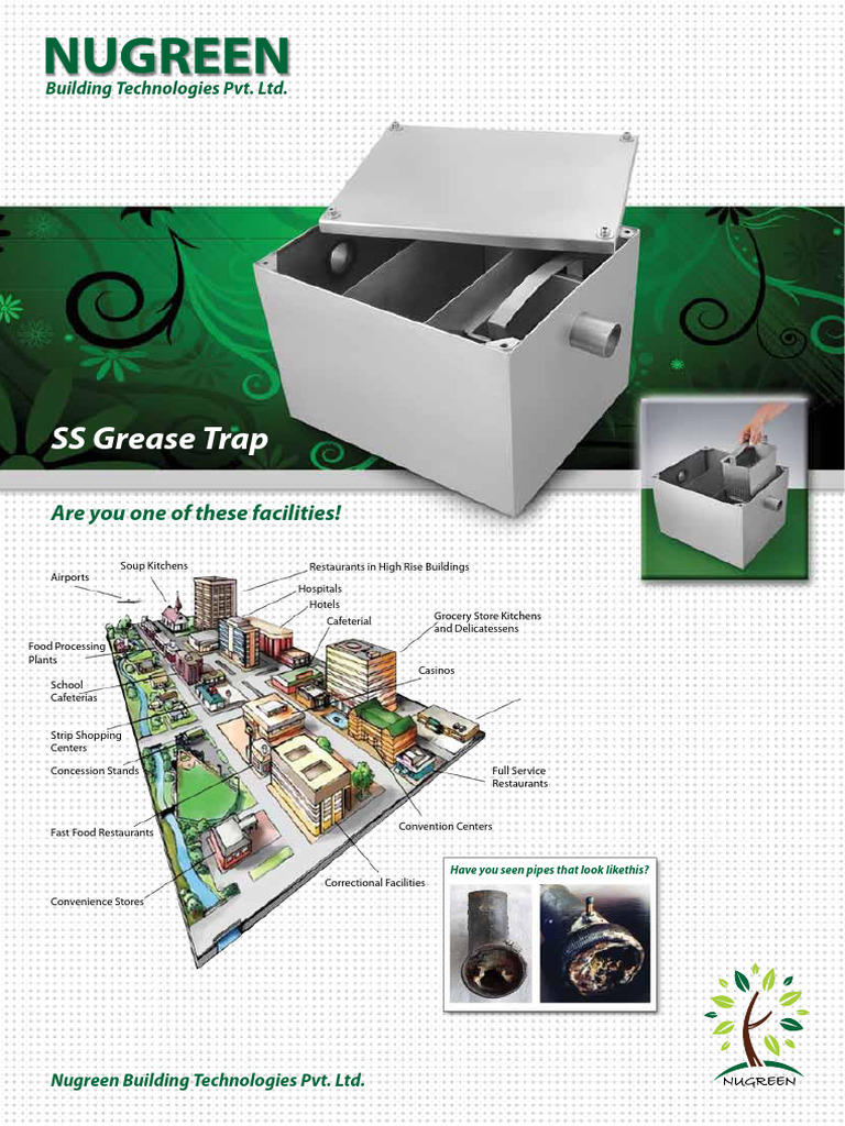 Nugreen Ss304 Grease Separators | PDF | Cafeteria | Food Industry
