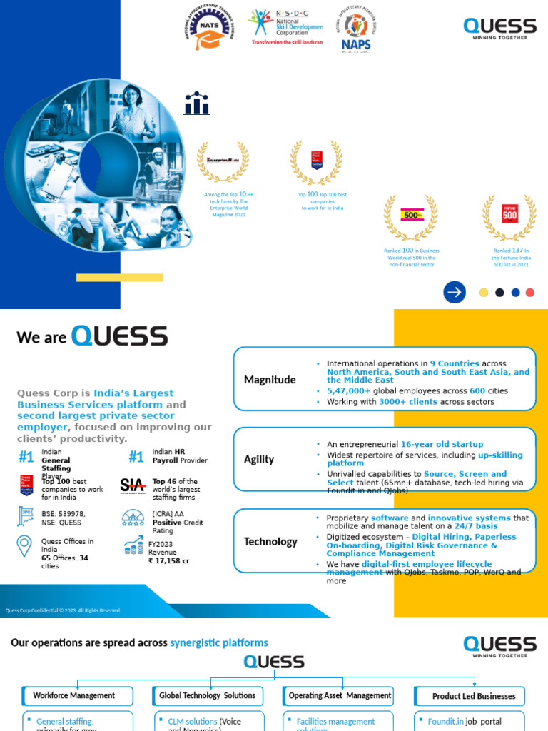 Quess Apprenticeship Program - New | PDF | Apprenticeship | Business