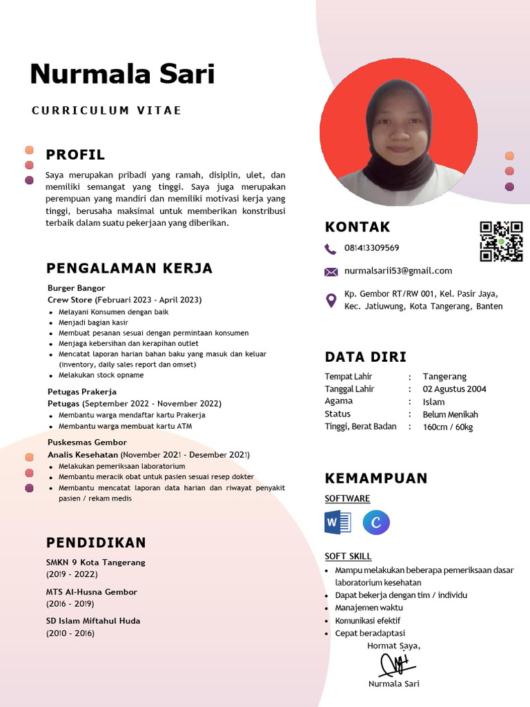 Nurmala Sari CV | PDF