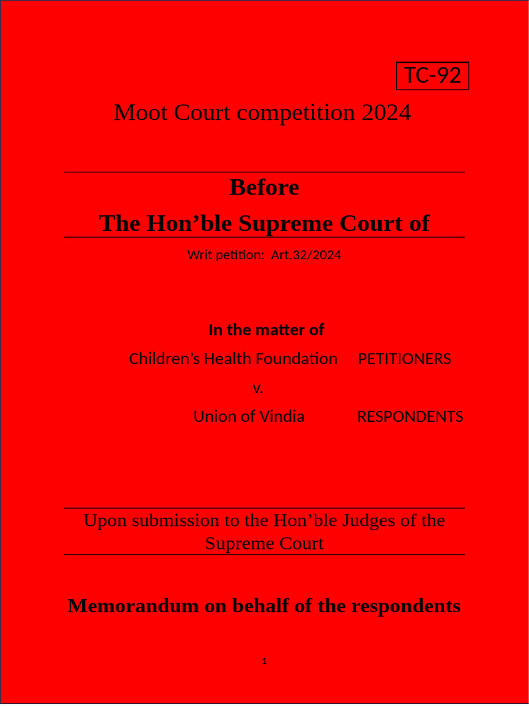 Respondents TC 92 | PDF | Dietary Supplements | Certiorari