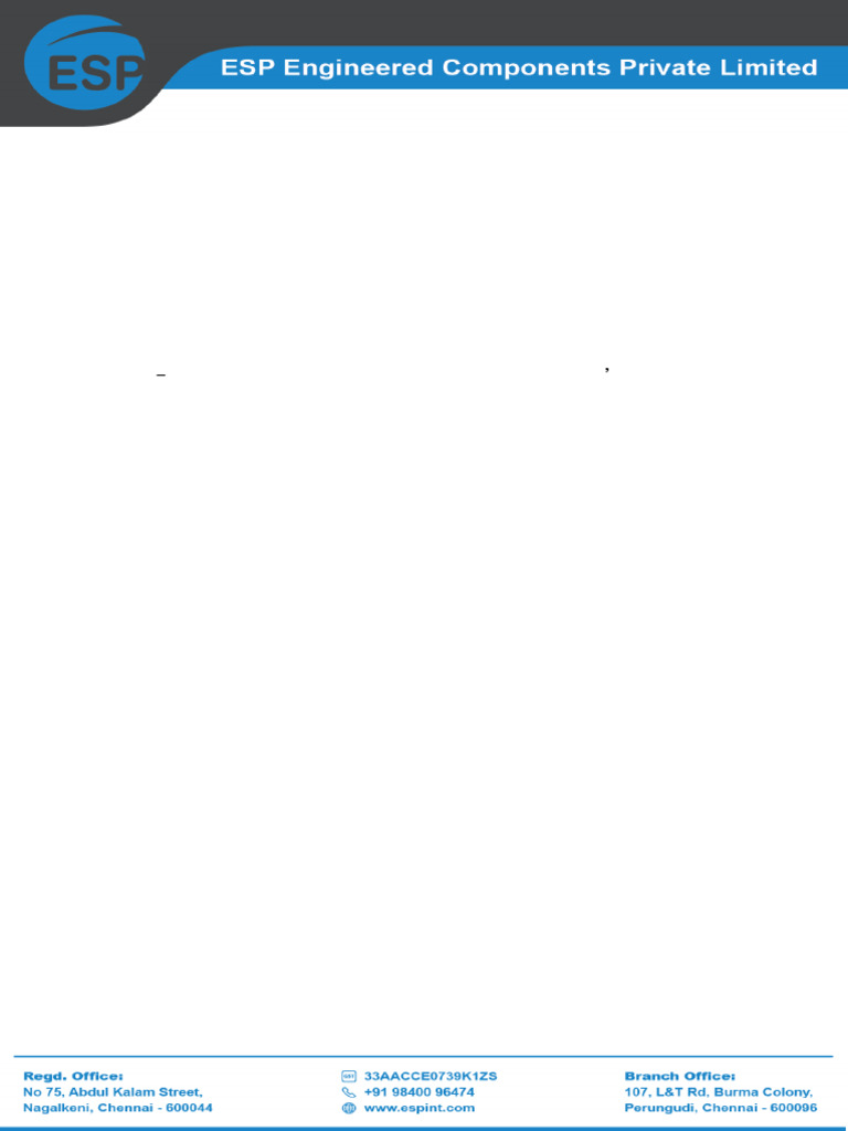 Esp Offer letter - Sujith | PDF