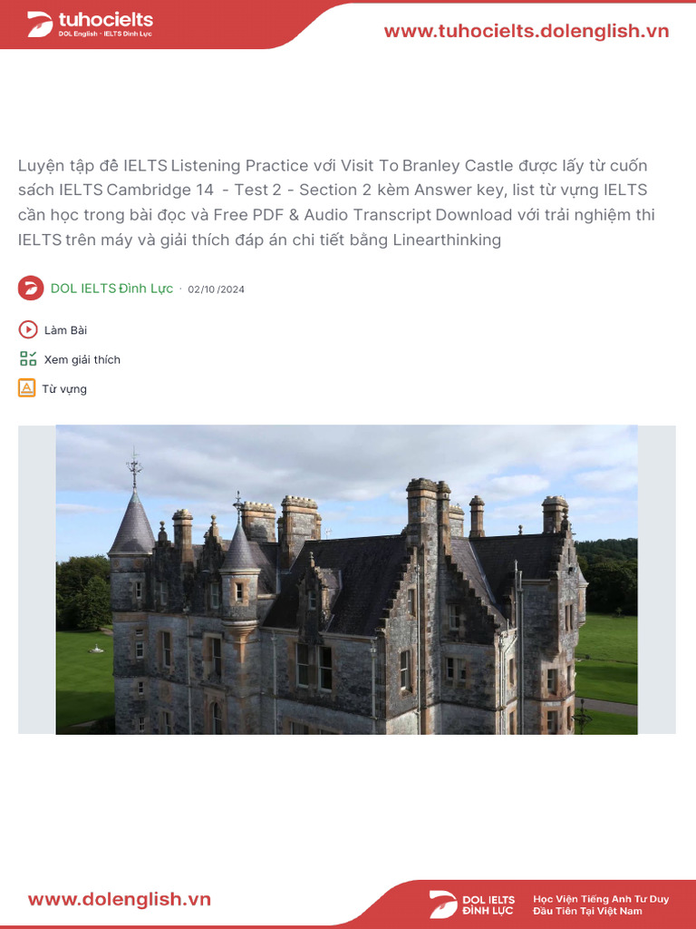 Visit To Branley Castle | PDF | Castle