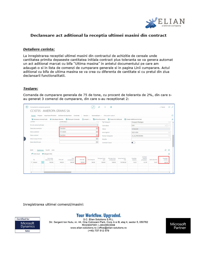 Declansare Act Aditional La Receptia Ultimei Masini Din Contract | PDF