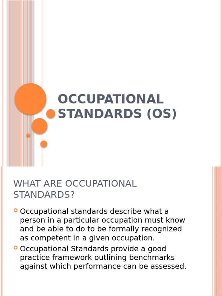 5 Occupational Standards (Os) | PDF | Employment | Recruitment
