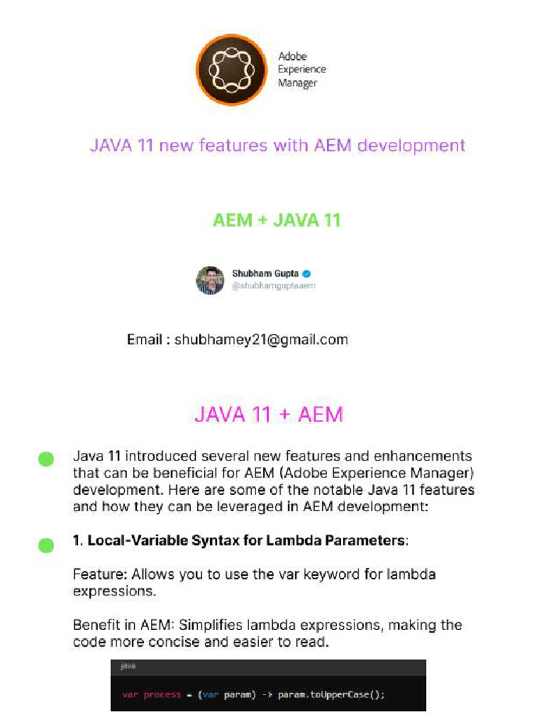 Java 11 | PDF
